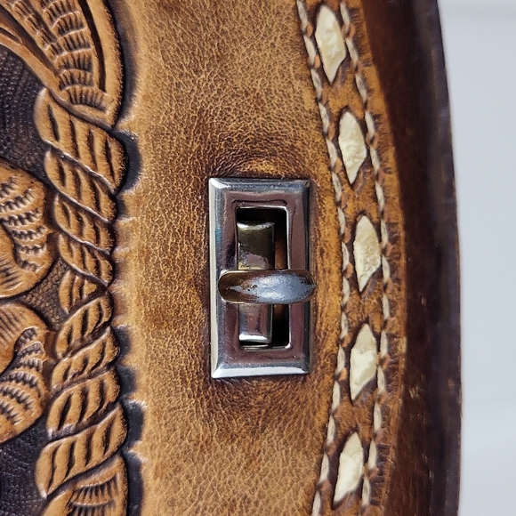 Tony Lama | Bags | Vintage Miss Tony Lama Tooled D Leather Purse | Poshmark